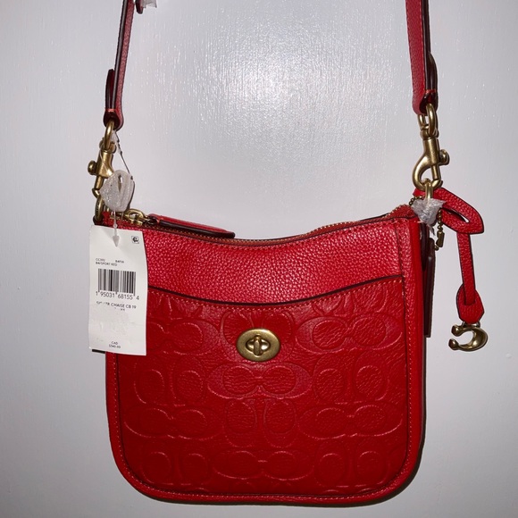 Coach | Bags | Coach New Red Handbag With Strap Comes With Dust Bag ...